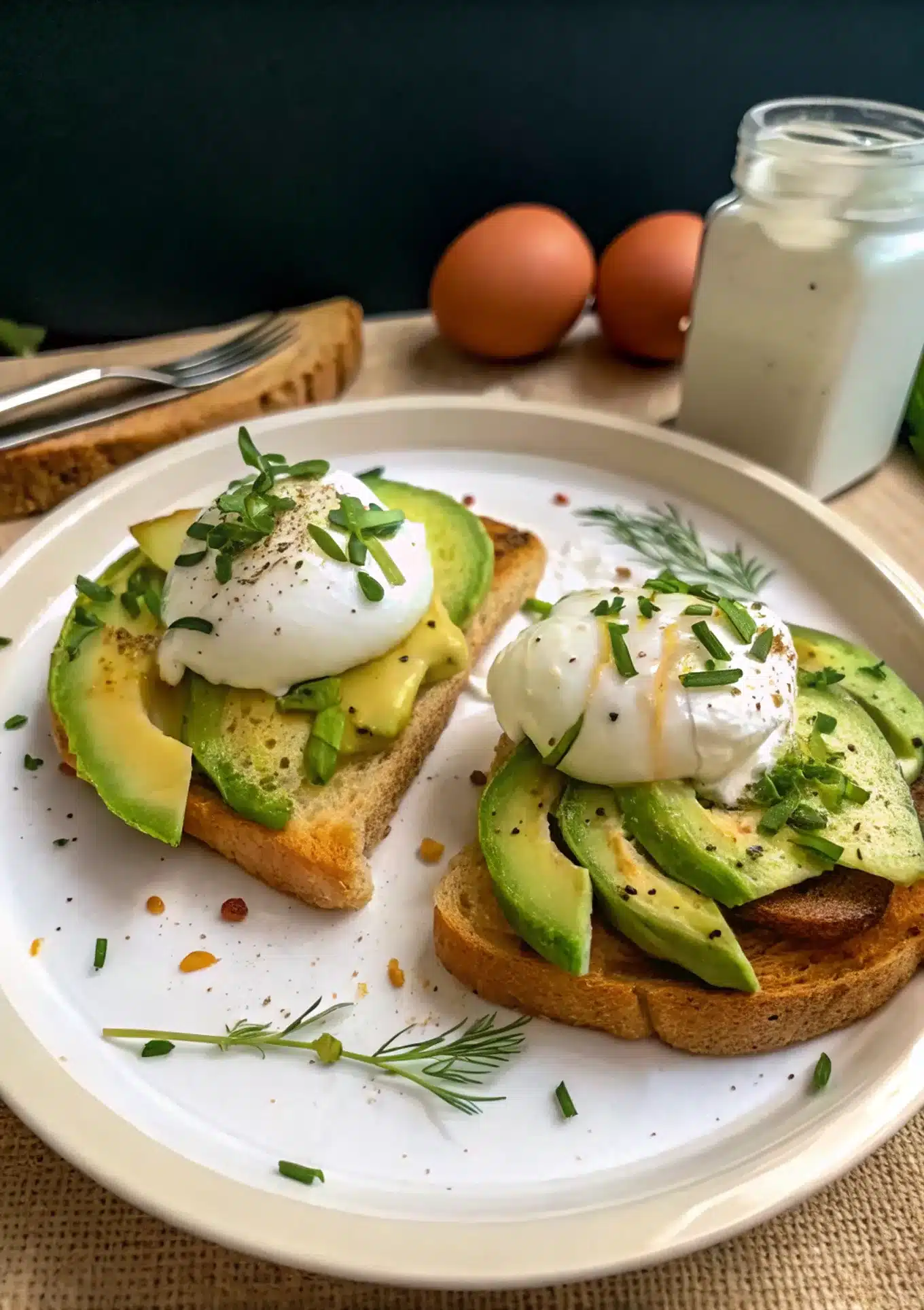 Avocado Toast With Rocket Salad December 18, 2025
